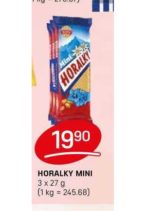 HORALKY MINI 3 x 27 g v akci | AkcniCeny.cz