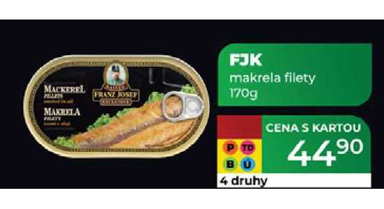 Kaiser Franz Josef Exclusive Makrela filety 170g, vybrané druhy v akci ...