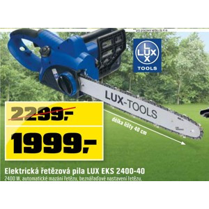 ARCHIV | Elektrická řetězová pila LUX EKS 2400-40 v akci platné do: 13. ...