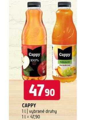 ARCHIV | Cappy 1l vybrané druhy v akci platné do: 1.4.2025 | AkcniCeny.cz
