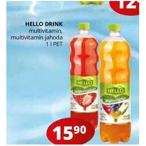 HELLO DRINK multivitamin 1l v akci | AkcniCeny.cz