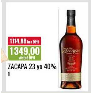 ZACAPA 23 yo Rum 40% 1l v akci | AkcniCeny.cz