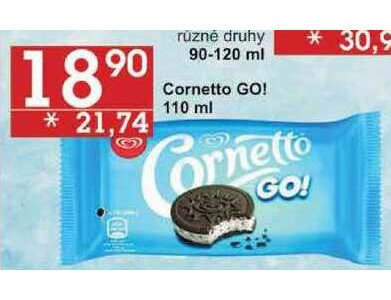 ARCHIV | Cornetto GO!, 110 ml v akci platné do: 9.5.2022 | AkcniCeny.cz