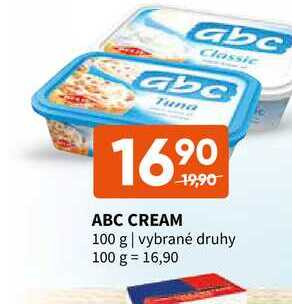 ABC CREAM 100 g v akci | AkcniCeny.cz