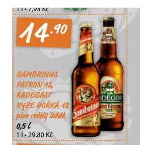 ARCHIV | Gambrinus 12 0,5l Radegast 12 0,5l v akci platné do: 20.7.2021 ...