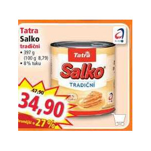 ARCHIV | Tatra Salko tradični • 397g v akci platné do: 14.11.2021 ...