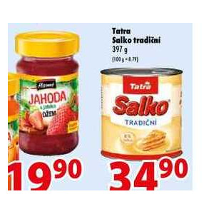 Tatra Salko tradiční 397 g v akci | AkcniCeny.cz