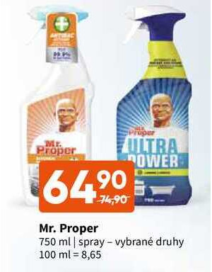 Mr. Proper 750 ml v akci | AkcniCeny.cz