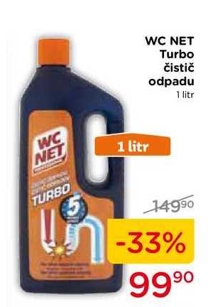 ARCHIV | WC Net Turbo čistič odpadu 1l v akci platné do: 30.11.2019 ...