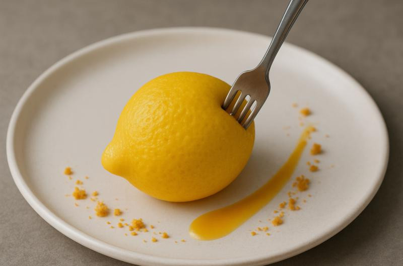 Citronový dezert s tekutým středem: Fake lemon krok za krokem | Magazín ...
