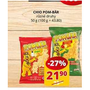 CHIO POM-BÄR různé druhy 50 g v akci | AkcniCeny.cz
