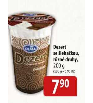 Olma Dezert Pudingový se šlehačkou 200g, vybrané druhy v akci ...