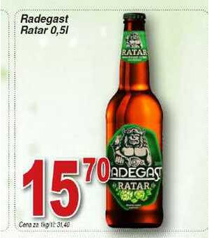 ARCHIV | Radegast Ratar pivo 0,5l v akci platné do: 21.2.2022 ...