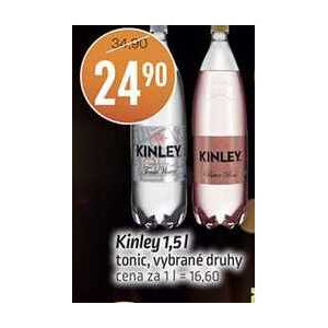 Kinley 1,5l tonic, vybrané druhy v akci | AkcniCeny.cz