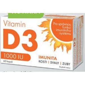 ARCHIV | Vitamin D3 1000 IU 60 kapslí v akci platné do: 28.3.2021 | AkcniCeny.cz