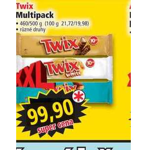 Twix multipack 500 g v akci | AkcniCeny.cz