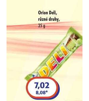 Orion Deli různé druhy, 35g v akci | AkcniCeny.cz