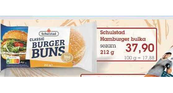 Schulstad Hamburger bulka sezam 212 g v akci | AkcniCeny.cz