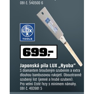 ARCHIV | Japonská pila LUX „Ryoba“ v akci platné do: 8.2.2017 ...