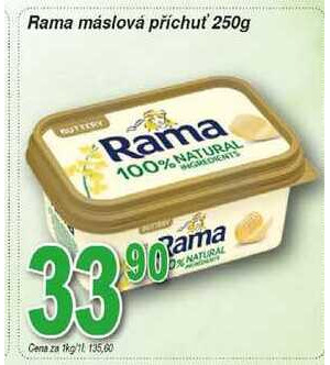 Rama máslová příchut' 250g v akci | AkcniCeny.cz