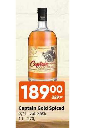 ARCHIV | Captain Gold Spiced 0,71 v akci platné do: 11.1.2022 ...