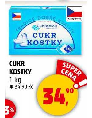 CUKR KOSTKY, 1 kg v akci | AkcniCeny.cz