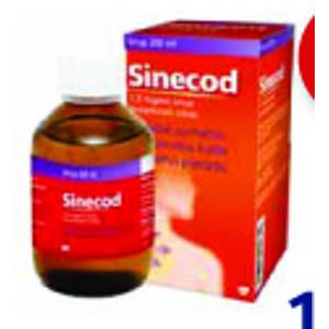 Sinecod 1,5 mg/ml sirup, 200 ml v akci | AkcniCeny.cz