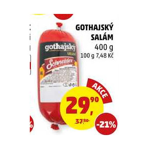 ARCHIV | Salám Gothaj, 400 g v akci platné do: 9.9.2018 | AkcniCeny.cz