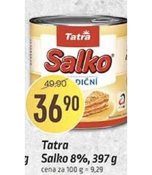 ARCHIV | Tatra Salko 8%, 397 g v akci platné do: 30.3.2021 | AkcniCeny.cz