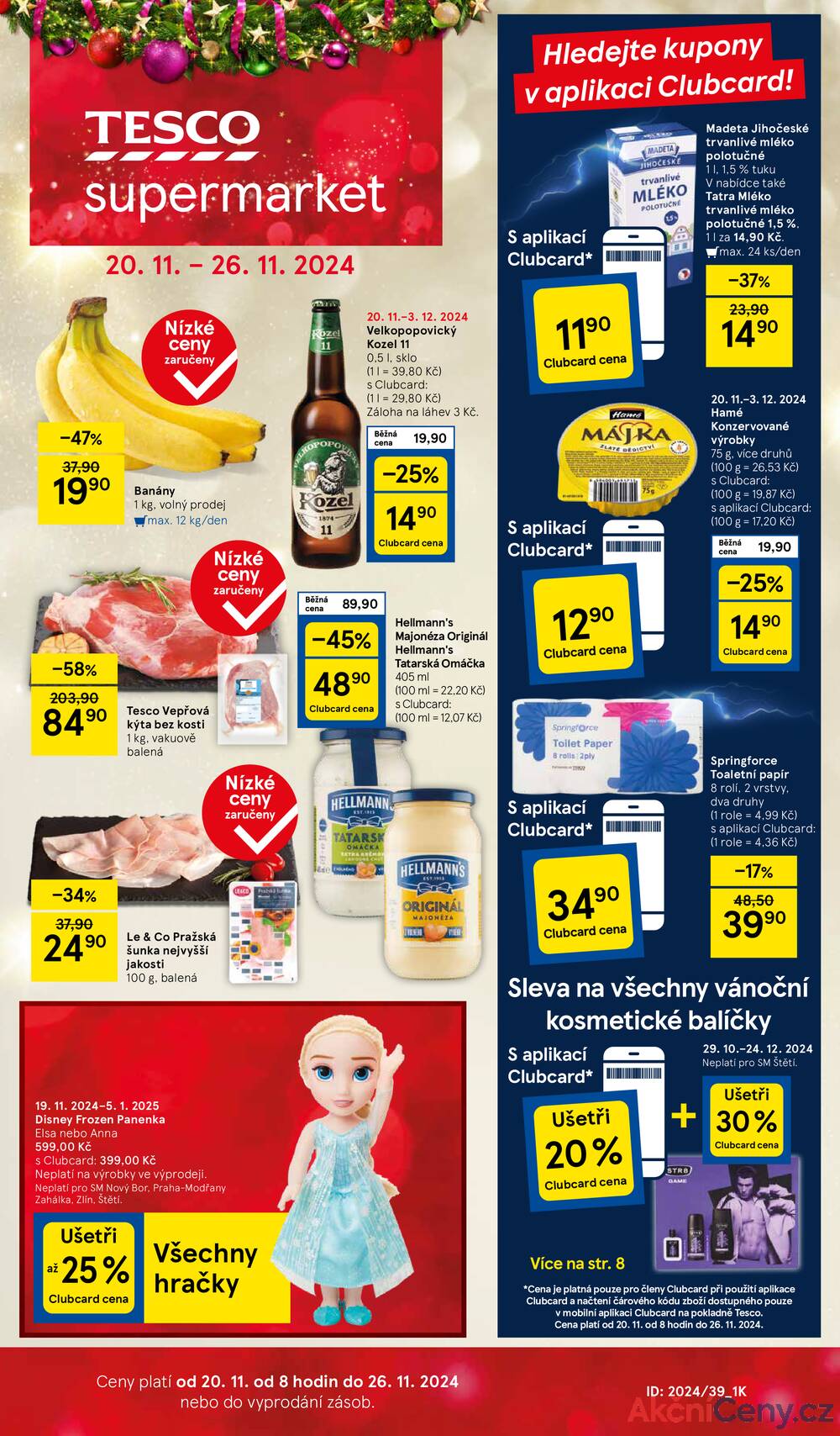 Leták Tesco supermarkety od 20.11. do 26.11.2024 | AkcniCeny.cz