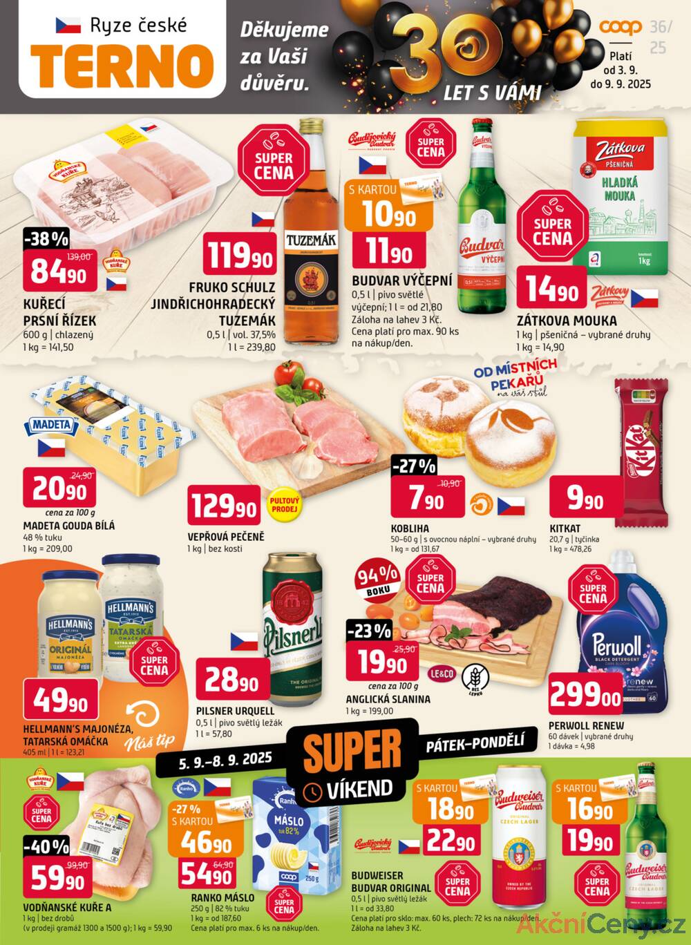 Leták Terno Jihlava 3.9. - 9.9. | AkcniCeny.cz