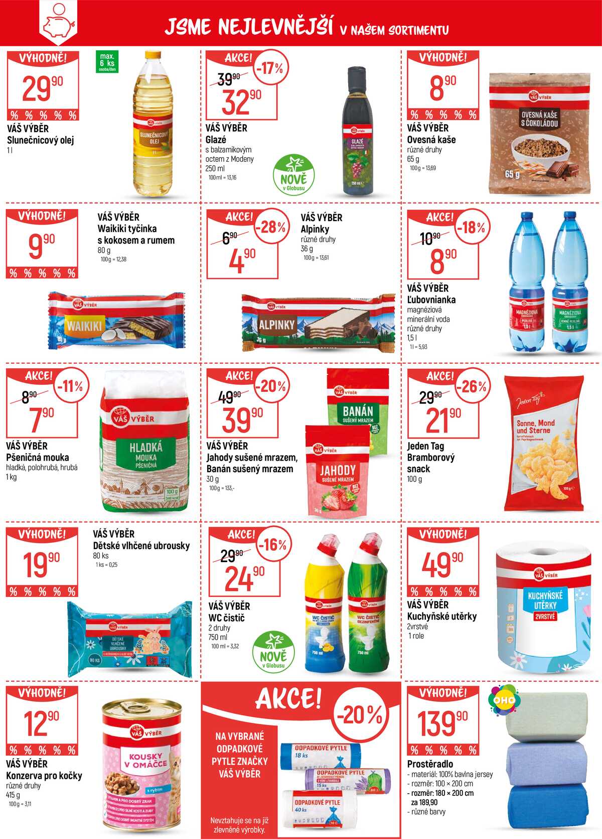Leták Akční leták Globus 3.6. - 9.6.2026 - Globus Praha - Štěrboholy ...