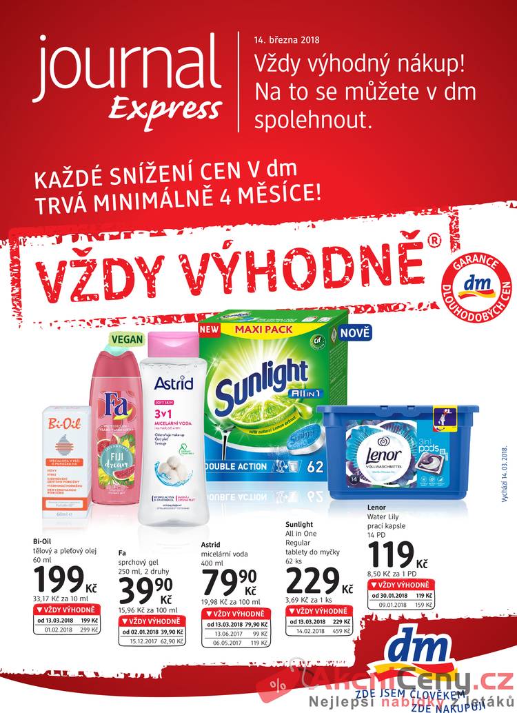 Slevový leták - DM drogerie 14.3. - 10.4. - eMimino.cz