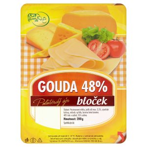 Bokada Gouda 48% přírodní polotvrdý sýr bloček 200g v akci | AkcniCeny.cz