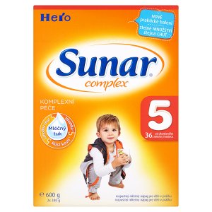 Sunar Complex 5 rozpustný mléčný nápoj pro děti v prášku 2 x 300g v ...