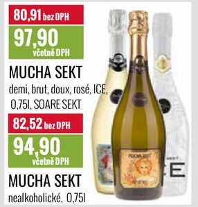 ARCHIV | MUCHA SEKT demi, brut, doux, rosé. ICE. 0,751 97,90 / MUCHA ...