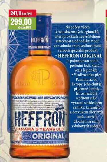 ARCHIV | HEFFRON RUM 0,7 l v akci platné do: 30.11.2021 | AkcniCeny.cz