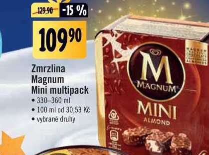 Zmrzlina Magnum Mini multipack 330-360 ml v akci | AkcniCeny.cz