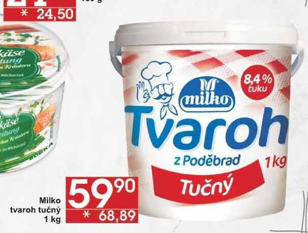 ARCHIV | Milko tvaroh tučný, 1 kg v akci platné do: 6.12.2021 ...