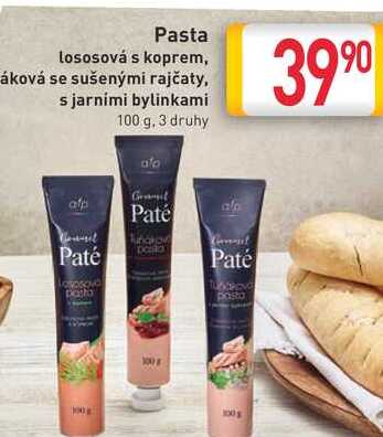 Lososová pasta se sušenými rajčaty, s bylinkami, s koprem 100 g. 3 ...