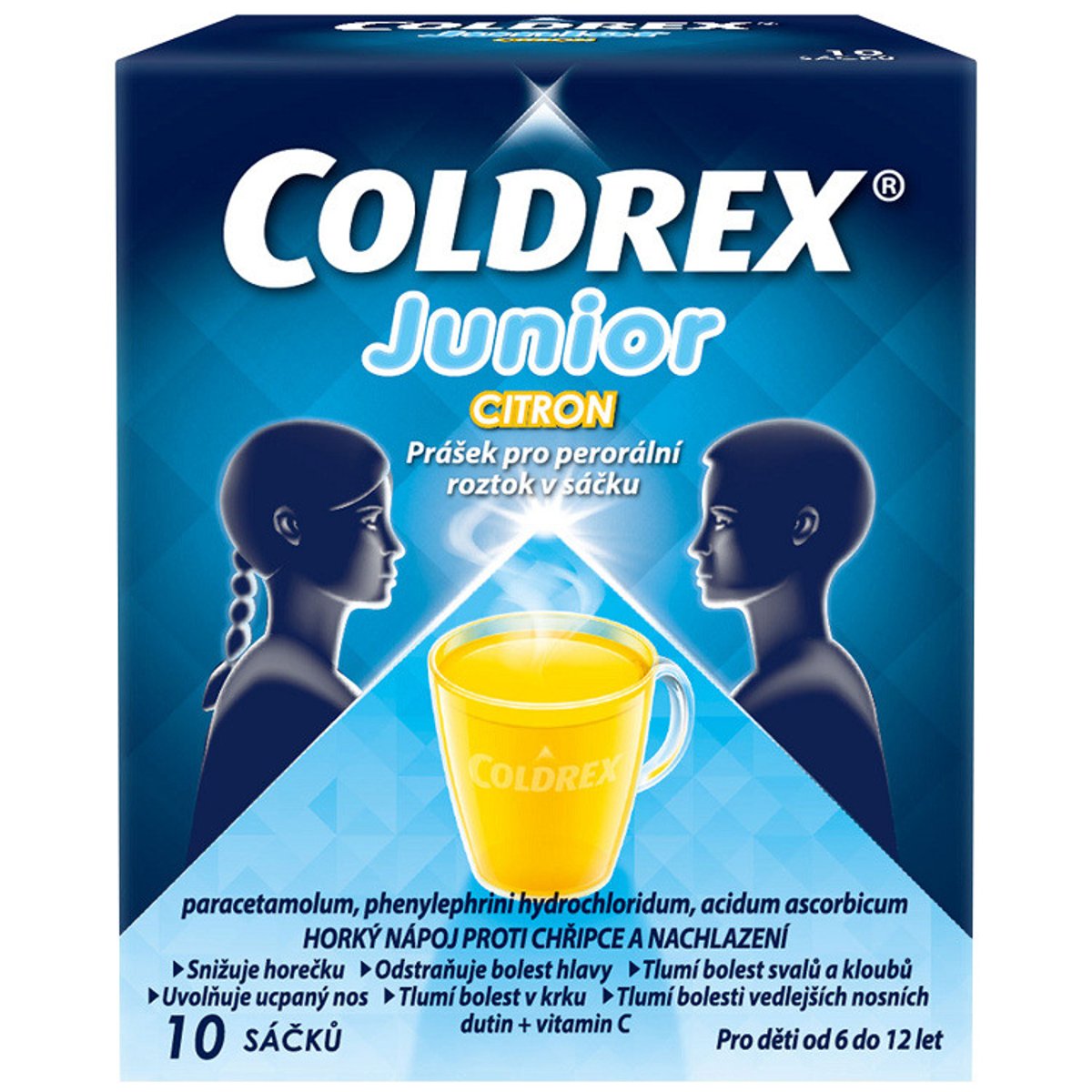 COLDREX JUNIOR CITRON 300MG/5MG/20MG POR PLV SOL SCC 10 v akci ...