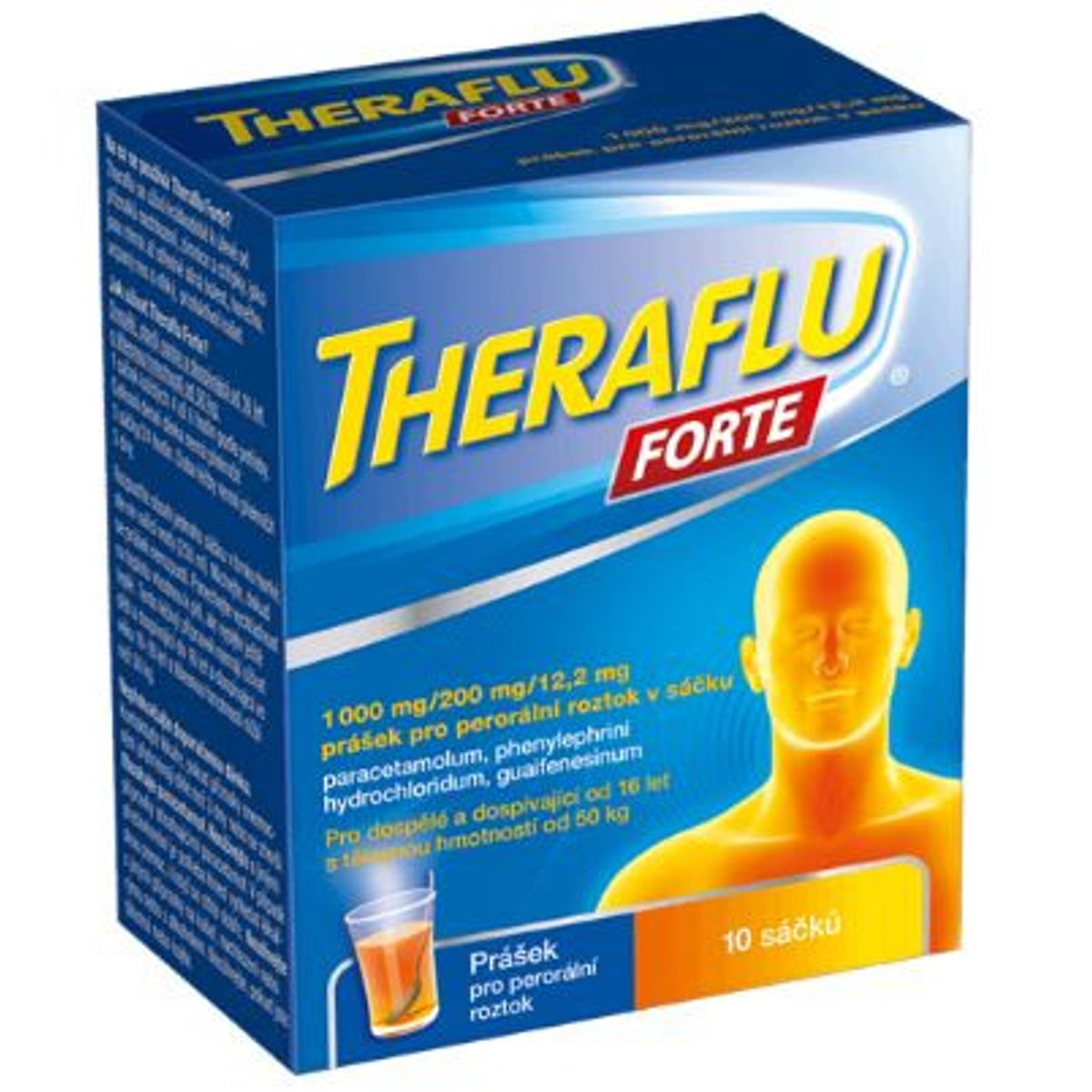 THERAFLU FORTE HORKÝ NÁPOJ 1000MG/200MG/12,2MG POR PLV SOL 10 v akci ...