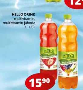 HELLO DRINK multivitamin 1l v akci | AkcniCeny.cz