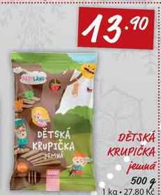 Babyland Krupička dětská 500 g pšeničná jemná v akci | AkcniCeny.cz