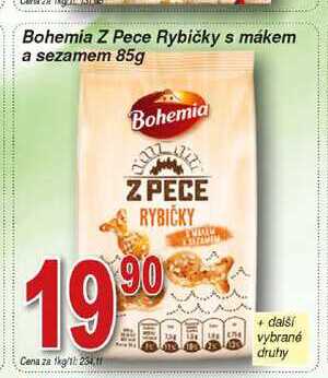 ARCHIV | Bohemia Z Pece Rybičky s mákem a sezamem 85g v akci platné do ...