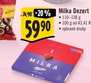 ARCHIV | Milka Dezert 110-138 g v akci platné do: 15.2.2022 | AkcniCeny.cz