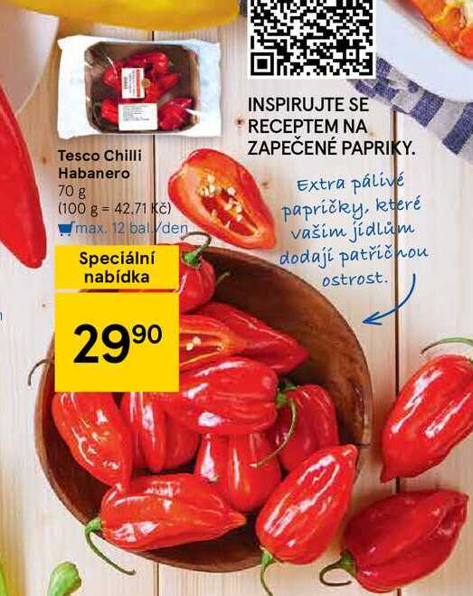 ARCHIV | Tesco Chilli Habanero, 70 g v akci platné do: 22.2.2022 ...