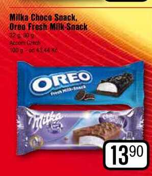 ARCHIV | Milka Choco Snack, Oreo Fresh Milk Snack 32g v akci platné do ...