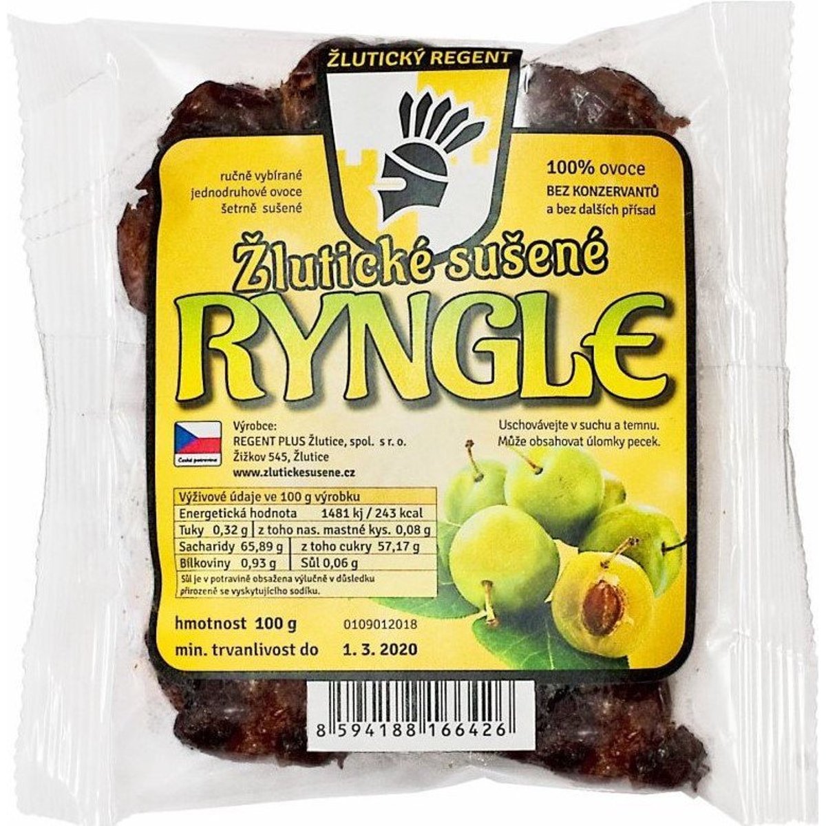 Žlutický regent Žlutické sušené ryngle vypeckované v akci | AkcniCeny.cz
