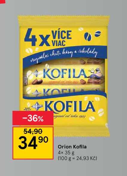 Orion Kofila 4 x 35 g v akci | AkcniCeny.cz